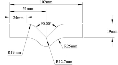 Tear strength specimens